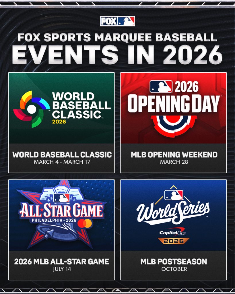 FOX Sports Unveils 2026 Major League Baseball Regular Season Schedule ...